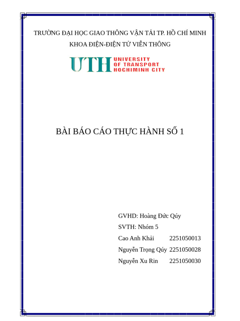 Bài 1 VXL | PDF