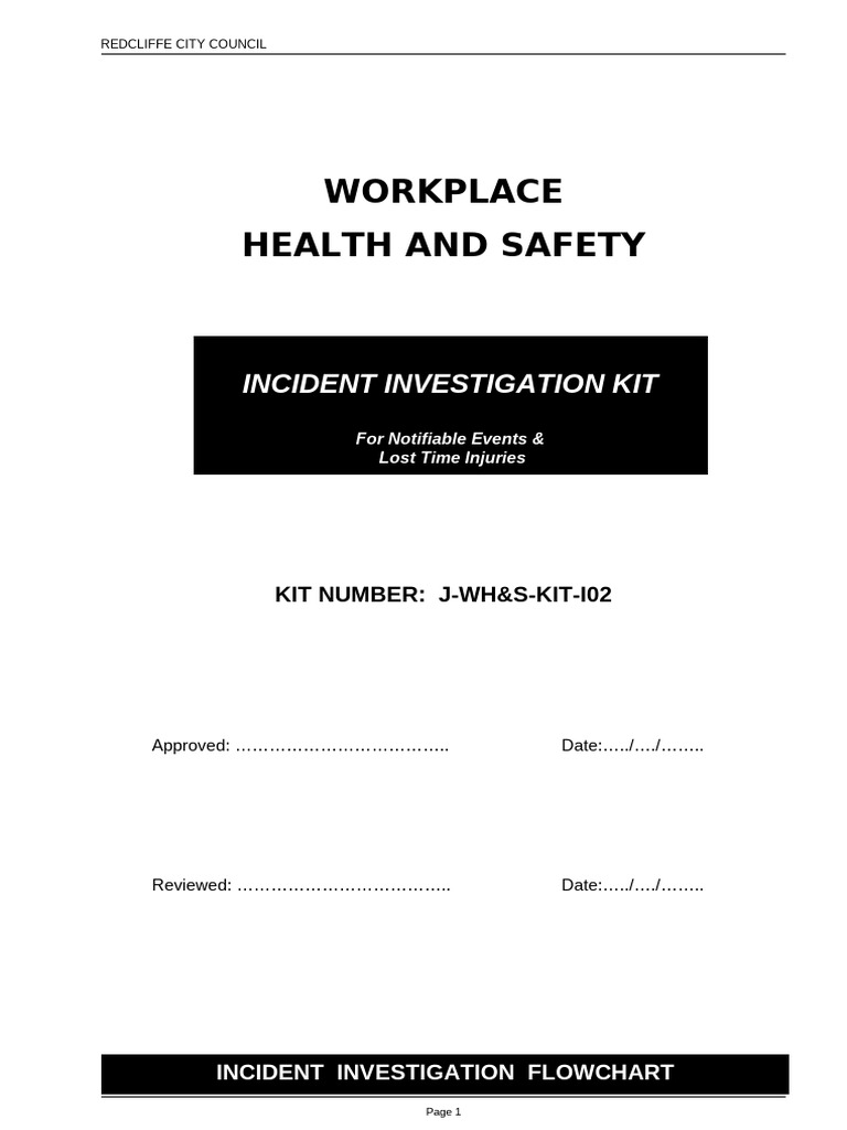 Incident Investigation Kit | PDF | Occupational Safety And Health | Safety