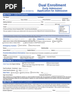 Dual Enrollment Form | PDF