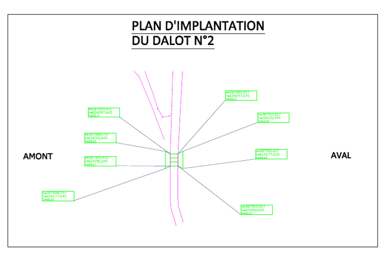 Plan D' Implantation Du Dalot N°2 | PDF