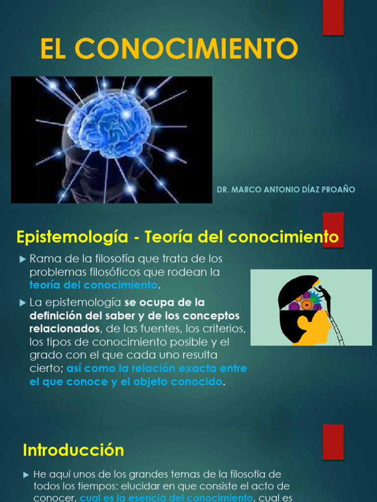 El Conocimiento | PDF | Conocimiento | Empirismo