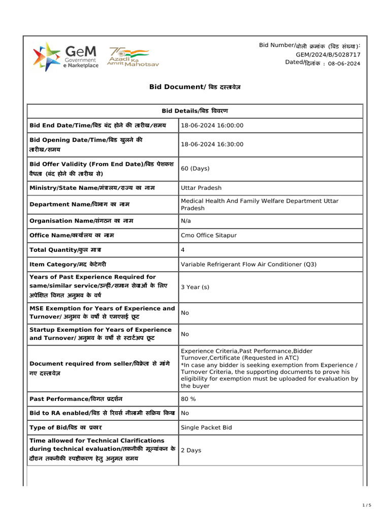 Bid Document | PDF | Auction | Procurement