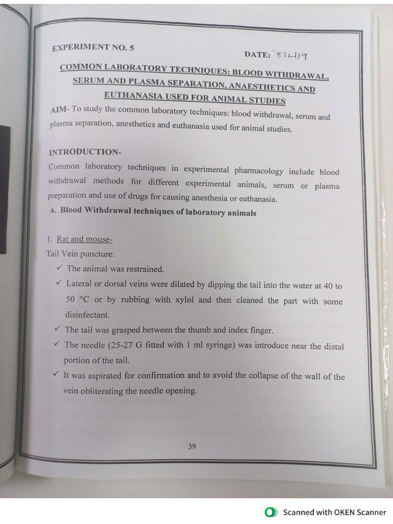 Experiment 5 and 6-1 | PDF