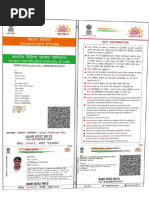 Format of True Type Copy of Aadhar Card | PDF