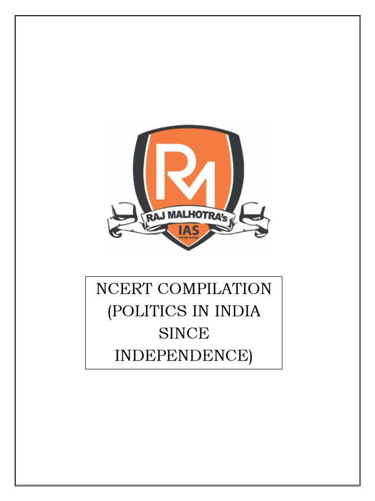 Polity - India Since Independence NCERT | PDF | Partition Of India ...