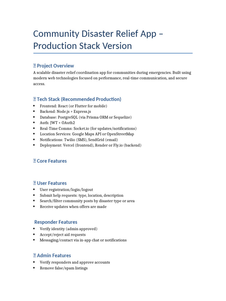 Disaster Relief App Production | PDF | Postgre Sql | World Wide Web