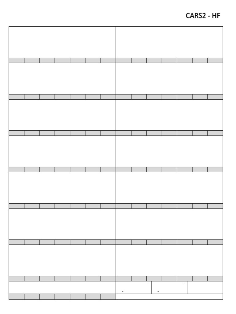 Evaluación CARS 2 HF | PDF | Las emociones | Sicología