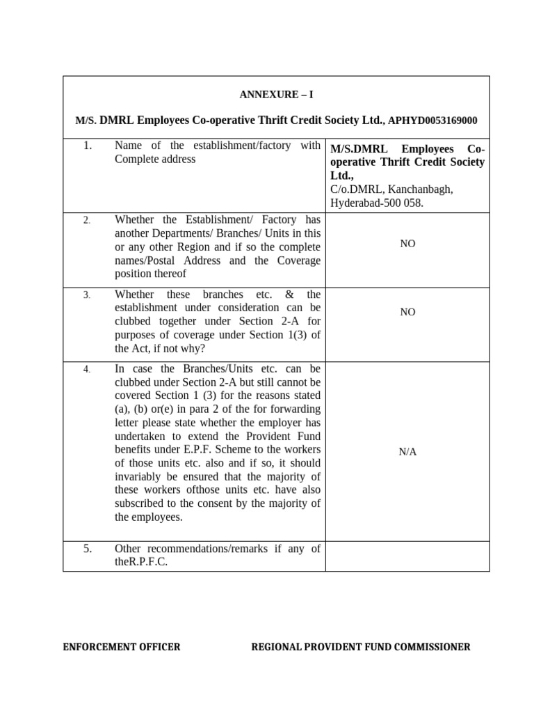 1 (4) Annexure Format-DMRL Cooperative | PDF | Cooperative