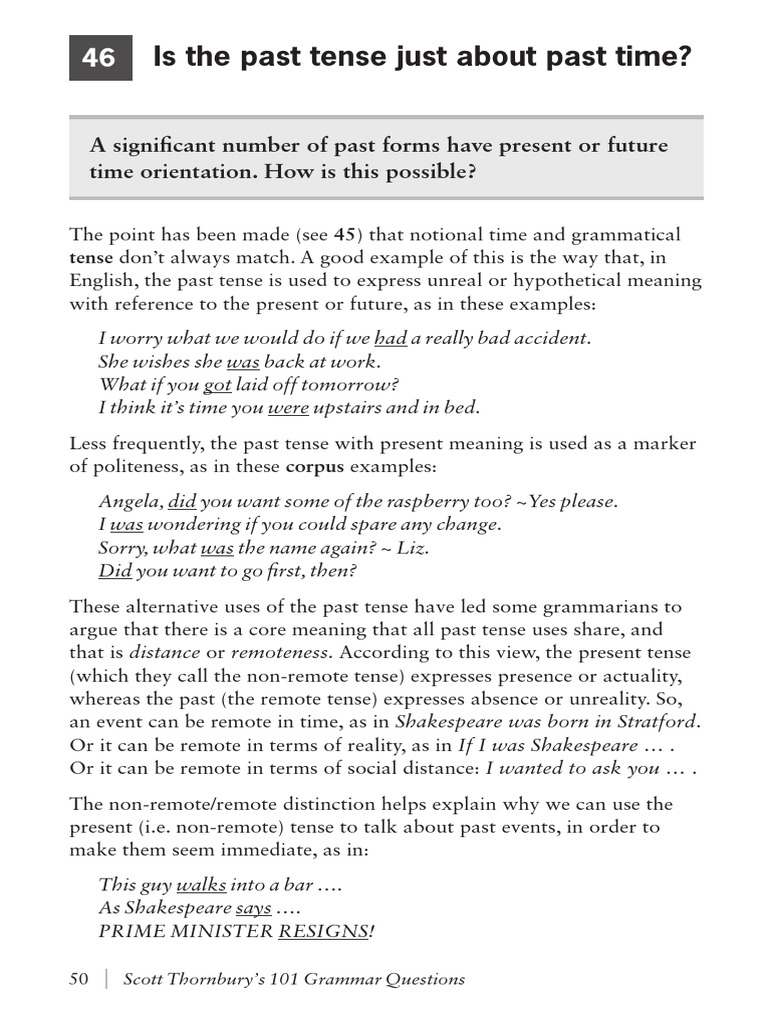 101 Grammar Questions 61 88 | PDF | Verb | Grammatical Tense