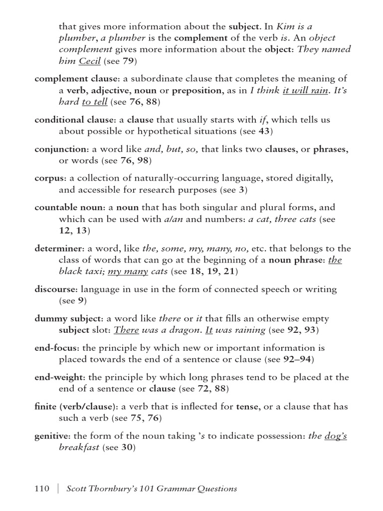 Scott Thornbury's Grammar Insights | PDF | Verb | Clause