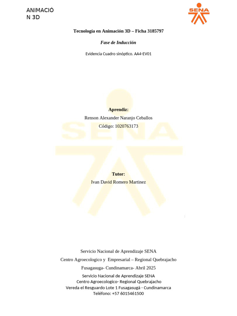 Evidencia Taller. AA4-EV02. | PDF