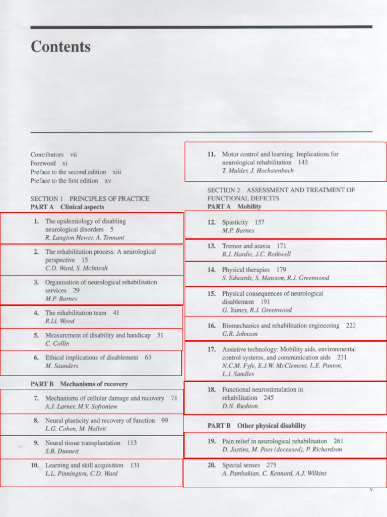 Neurological Rehabilitation - Handbook Of | PDF