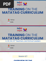 MATATAG Curriculum Instructional Design Framework | PDF