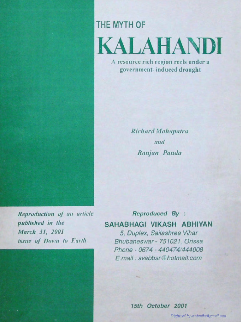 Myth of Kalahandi, The (R Mohapatra, R Panda, 2001) FW | PDF