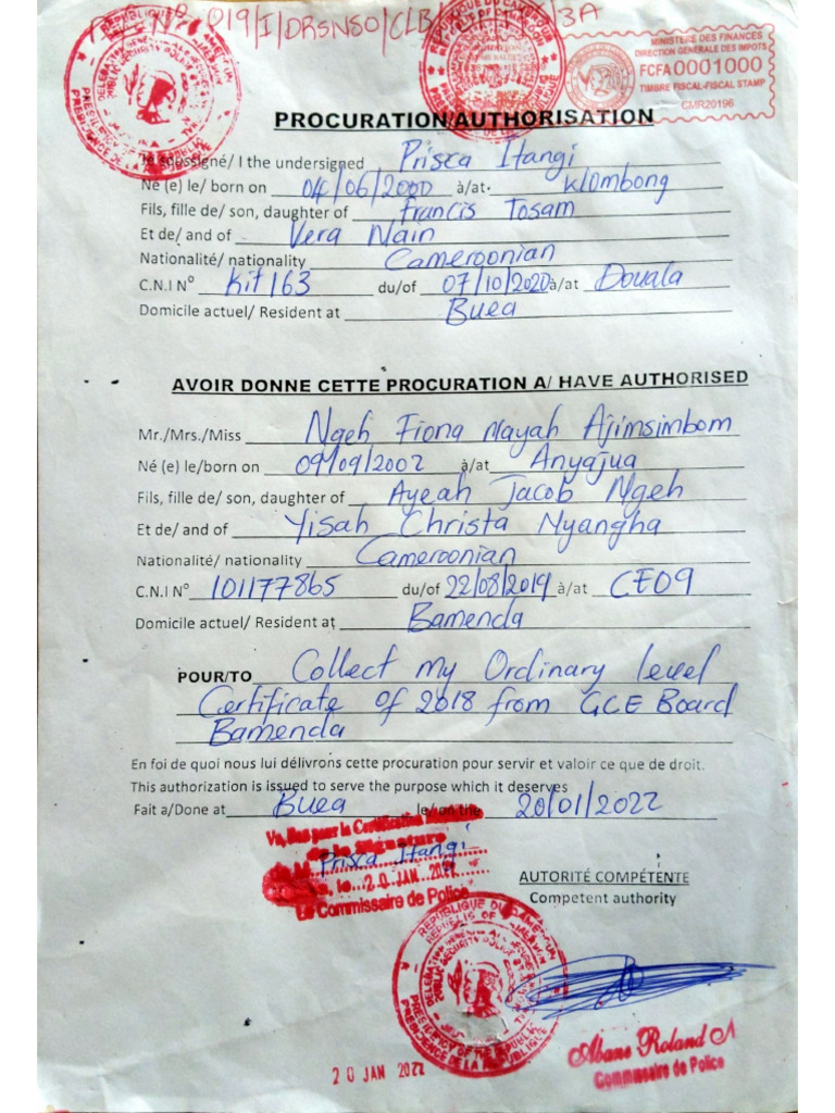 Scanned Procuration | PDF