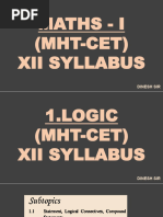 Class 12 - Chapter 1 Mathematical Logic | PDF | Teaching Methods ...