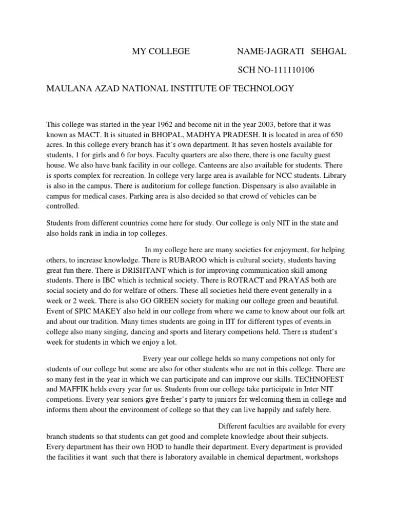 My College Name | PDF | Academia | Students