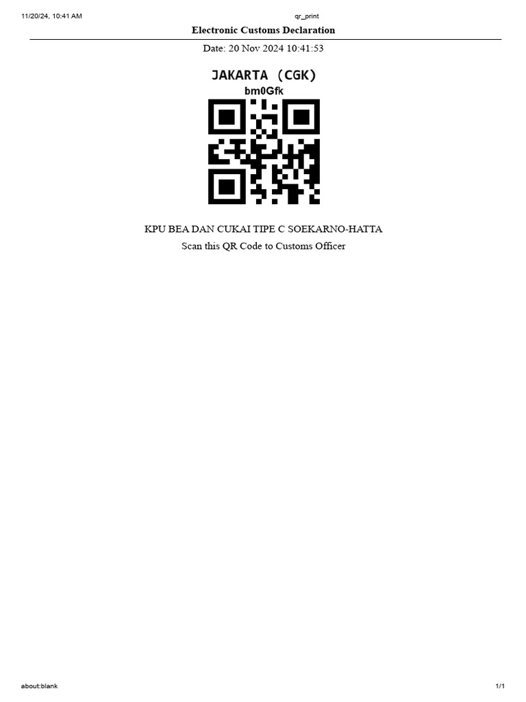 Ecd Beacukai QR Ong Family | PDF