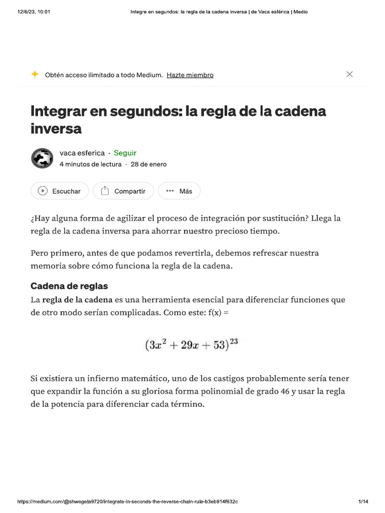 Medium Regla de La Cadena Inversa | PDF