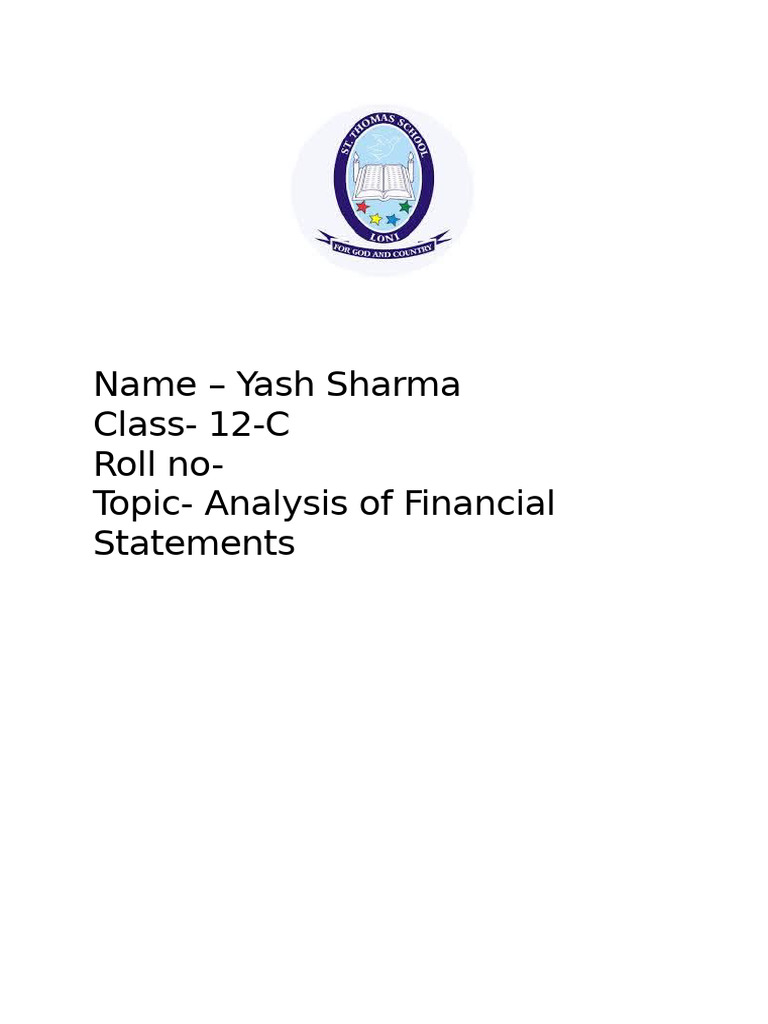 Accounts Project | PDF | Financial Statement Analysis | Equity (Finance)