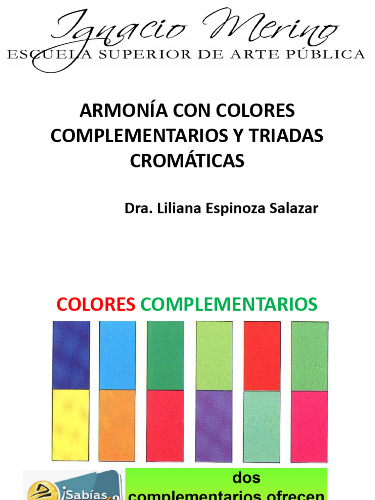 Triadas y Armonia Colores Complementarios | PDF