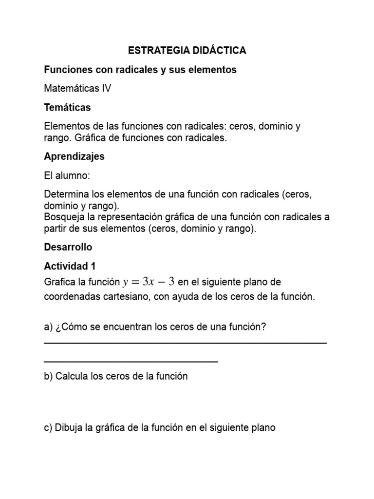 Act Mate4 2025 | PDF | Función (Matemáticas) | Matemáticas