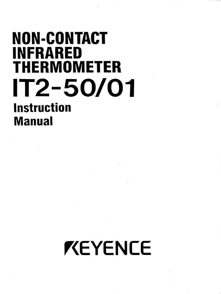 Keyence IT2!50!01 Manual | PDF