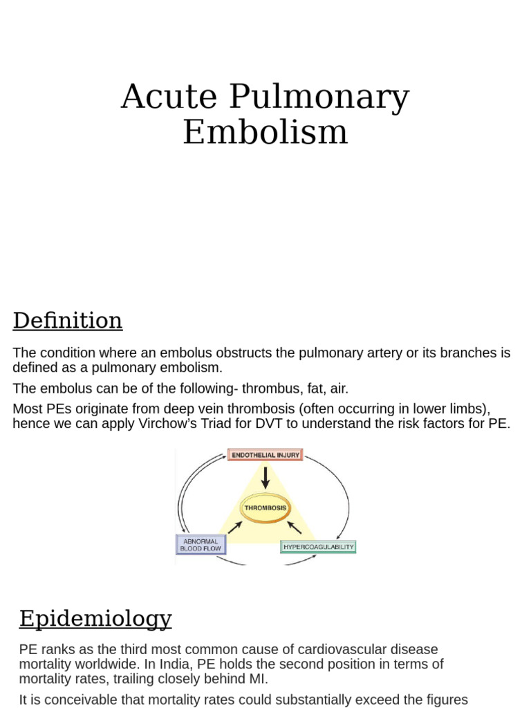 Navnith Acute Pulmonary Embolism | PDF | Lung | Ventricle (Heart)