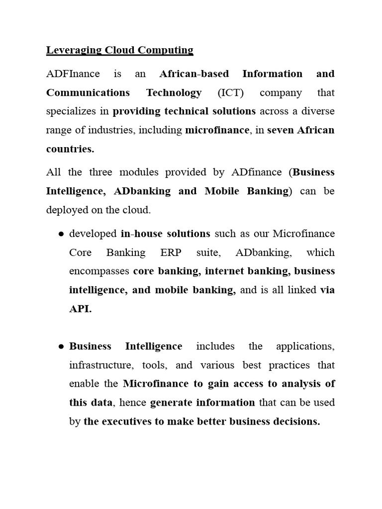 Leveraging Cloud Computing | PDF | Cloud Computing | Software As A Service