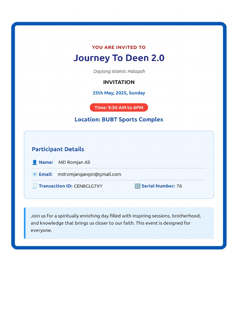 Journey To Deen MD Romjan Ali | PDF