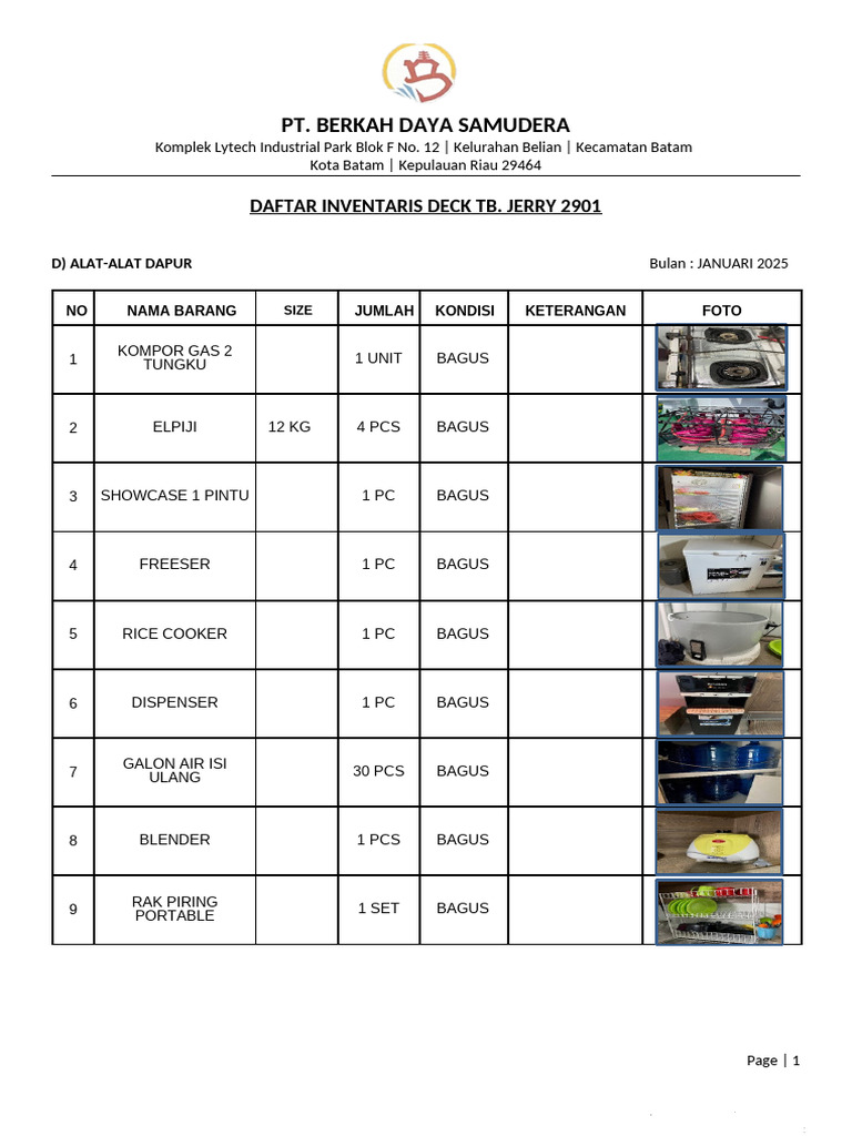 D Alat Alat Dapur Januari 2025 Pdf
