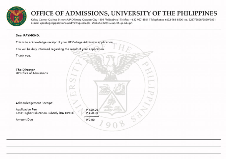 Upcat 2025 Ar 1255113155 | PDF