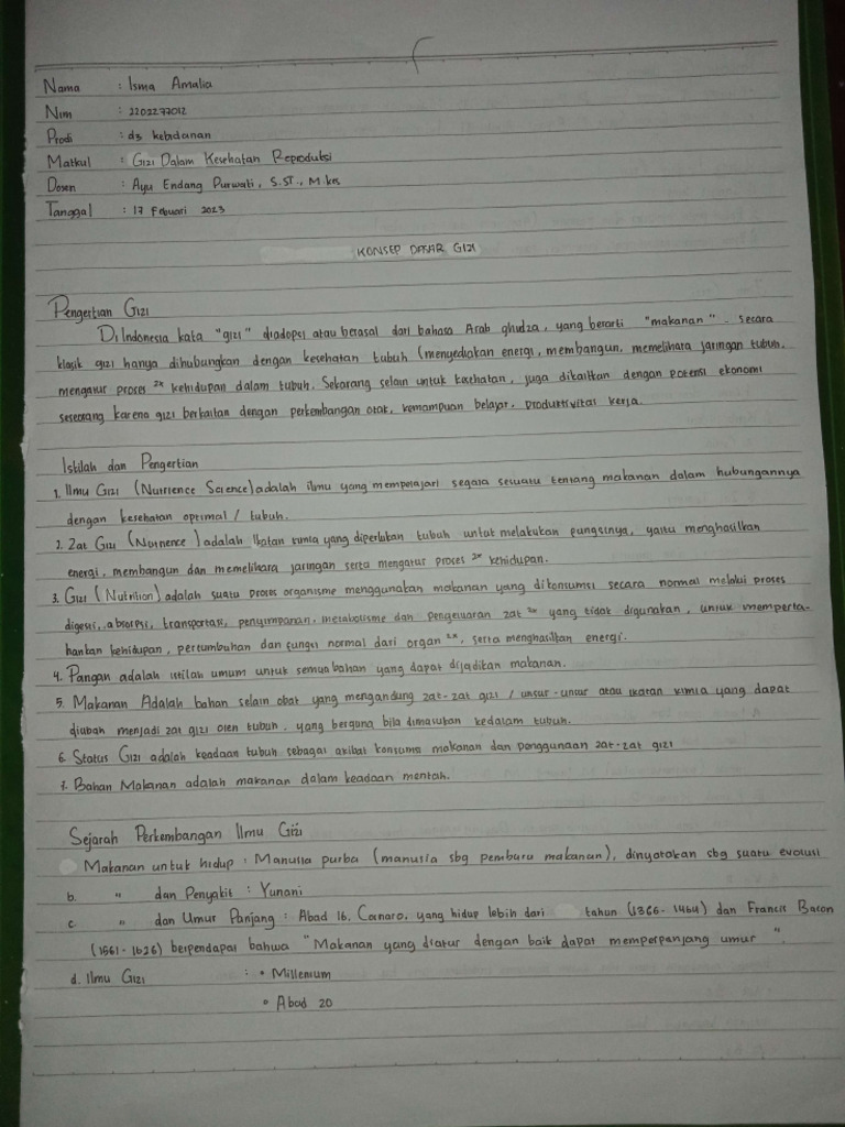 Gizi Dalam Kesehatan Reproduksi, Isma Amalia - Compressed | PDF