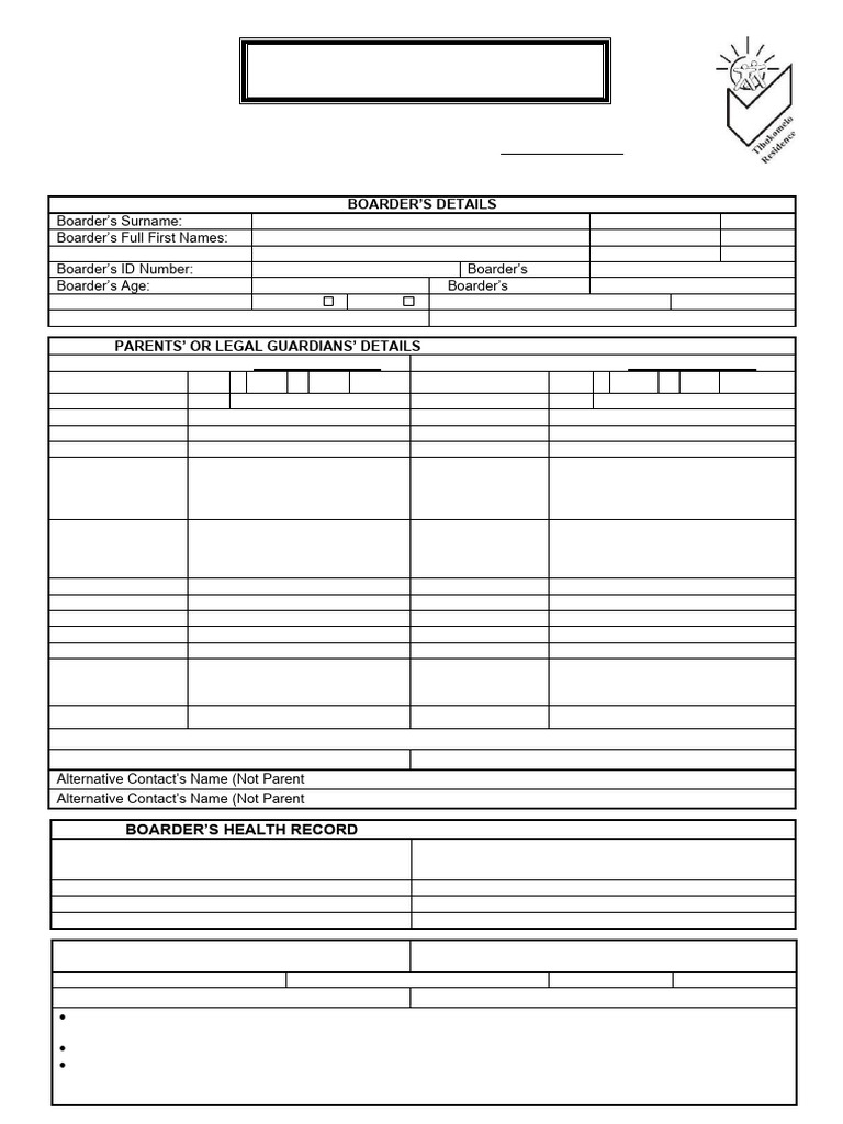 Hostel Application Form 2025 | PDF
