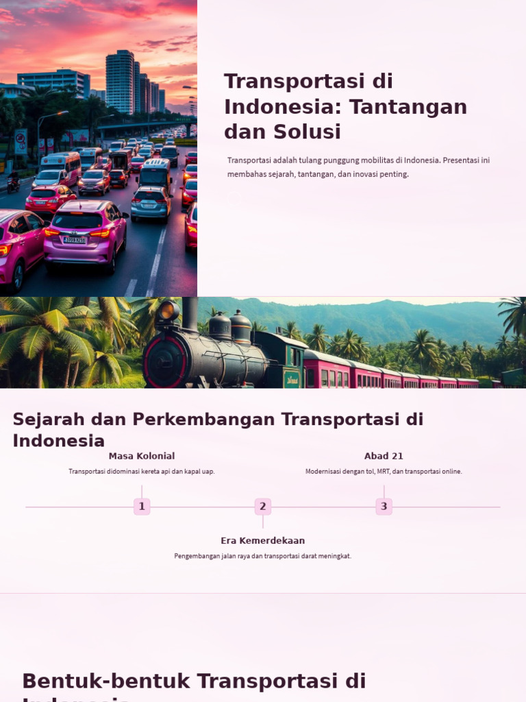 Evolusi Transportasi di Indonesia | PDF
