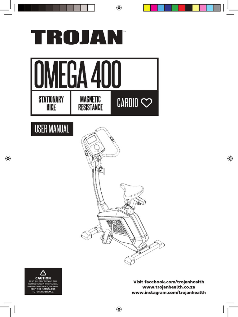 Trojan Omega 400 Bike User Manual | PDF | Heart Rate | Screw