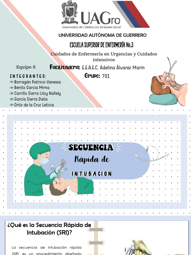 Secuencia de Intubacion Rapida_eq6 | PDF | Especialidades Medicas | Medicina CLINICA