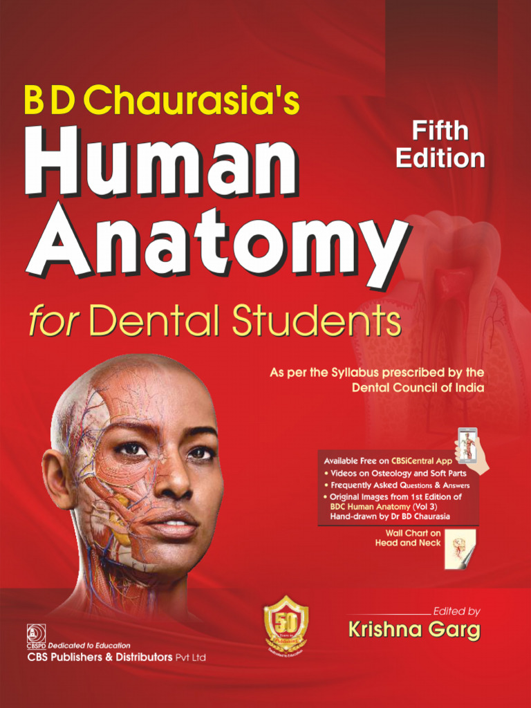 BD Chaurasias Human Anatomy For Dental Students Fifth Edition ...