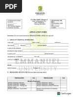 Dwu Non School Leaver Application Form | PDF | Science | Mathematics