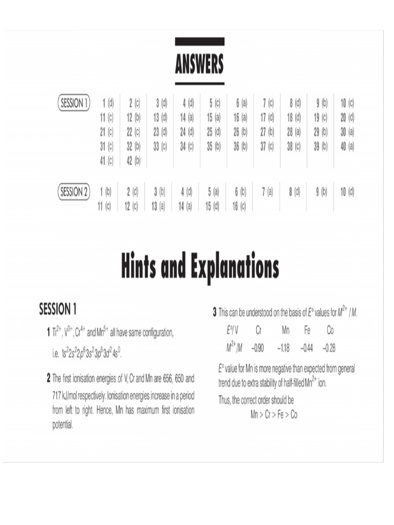 D, F Block Elements Question Paper - 250606 - 194352 | PDF | Transition ...