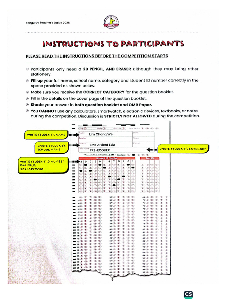 Instructions To Participants KMC 2025 | PDF