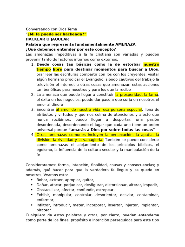 Se Puede Jaquear La Fe | PDF | Amor | Dios