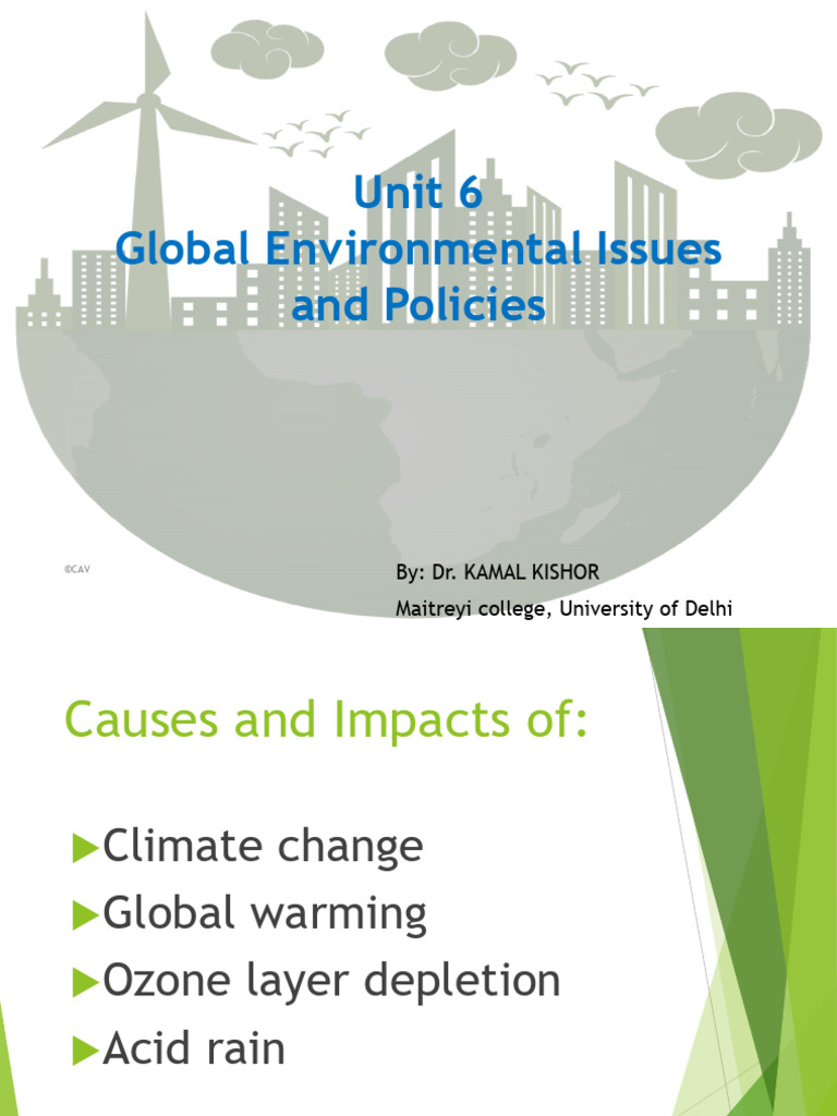 Global Environmental Issues Overview | PDF | Greenhouse Gas | Climate ...