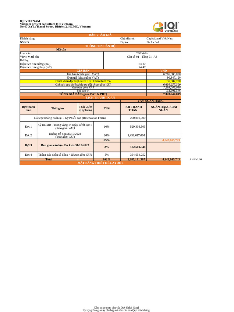 Quotation Delasol A3-07.01- BANK | PDF