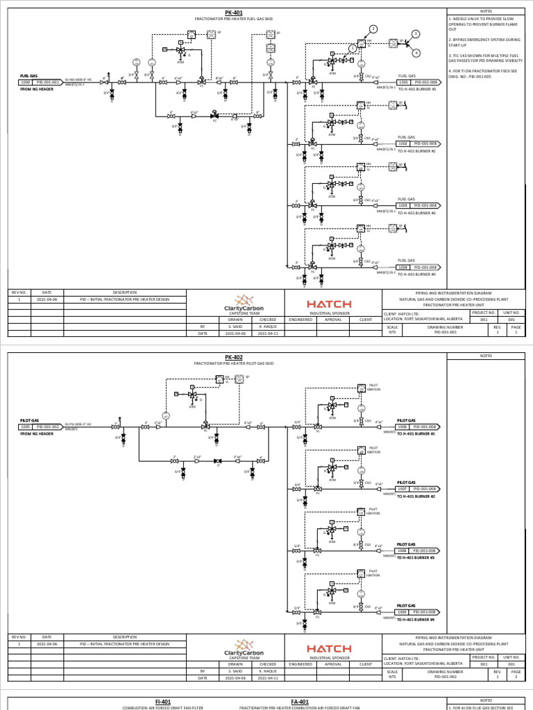 P&ID for Fractionator Pre-Heater Unit | PDF | Combustion | Industrial ...