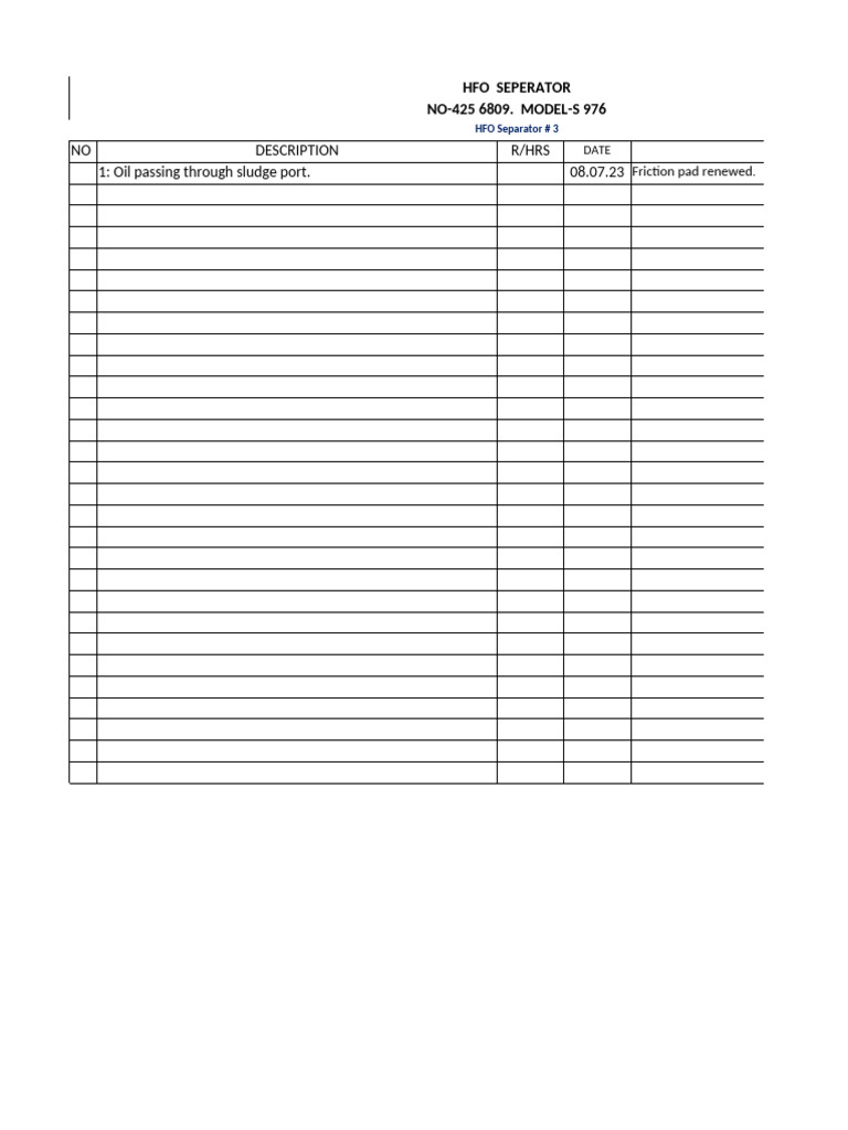 Hfo Separator 2023 | PDF