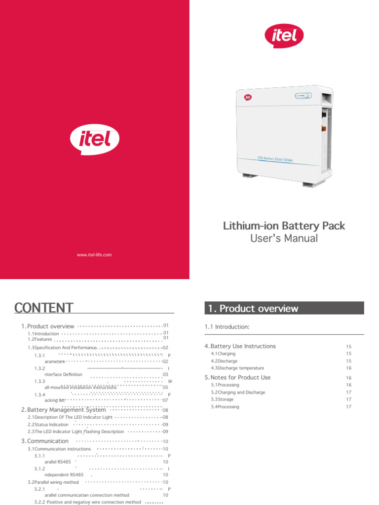 ITEL LITHIUM IPW-25100-User - Manual | PDF | Battery Charger | Electronics