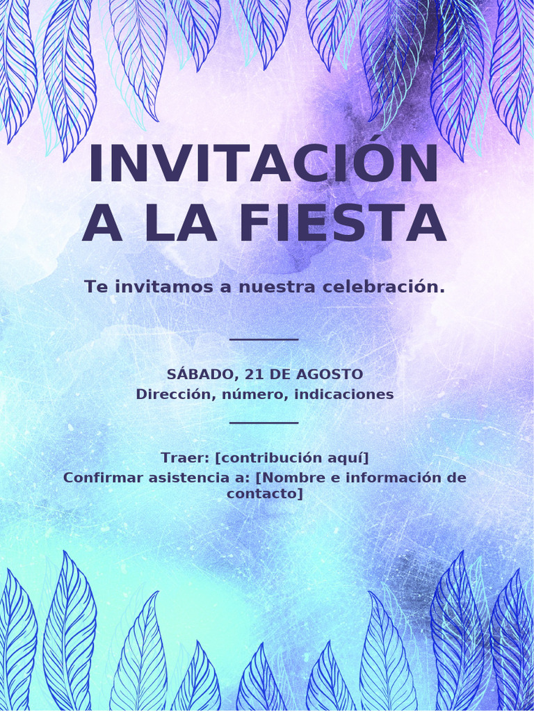 INVITACIÓN A La Fiesta | PDF
