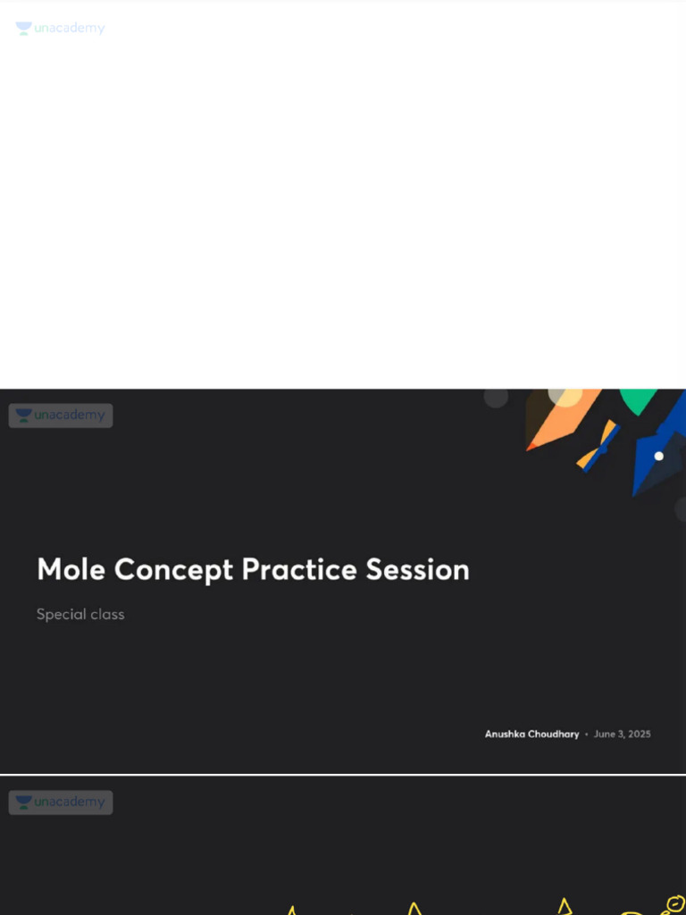 Mole Concept Practice Session With Anno | PDF