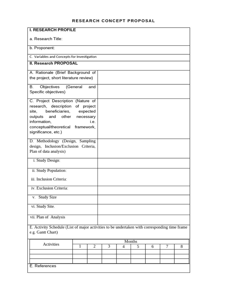 Research Proposal Framework Guide | PDF